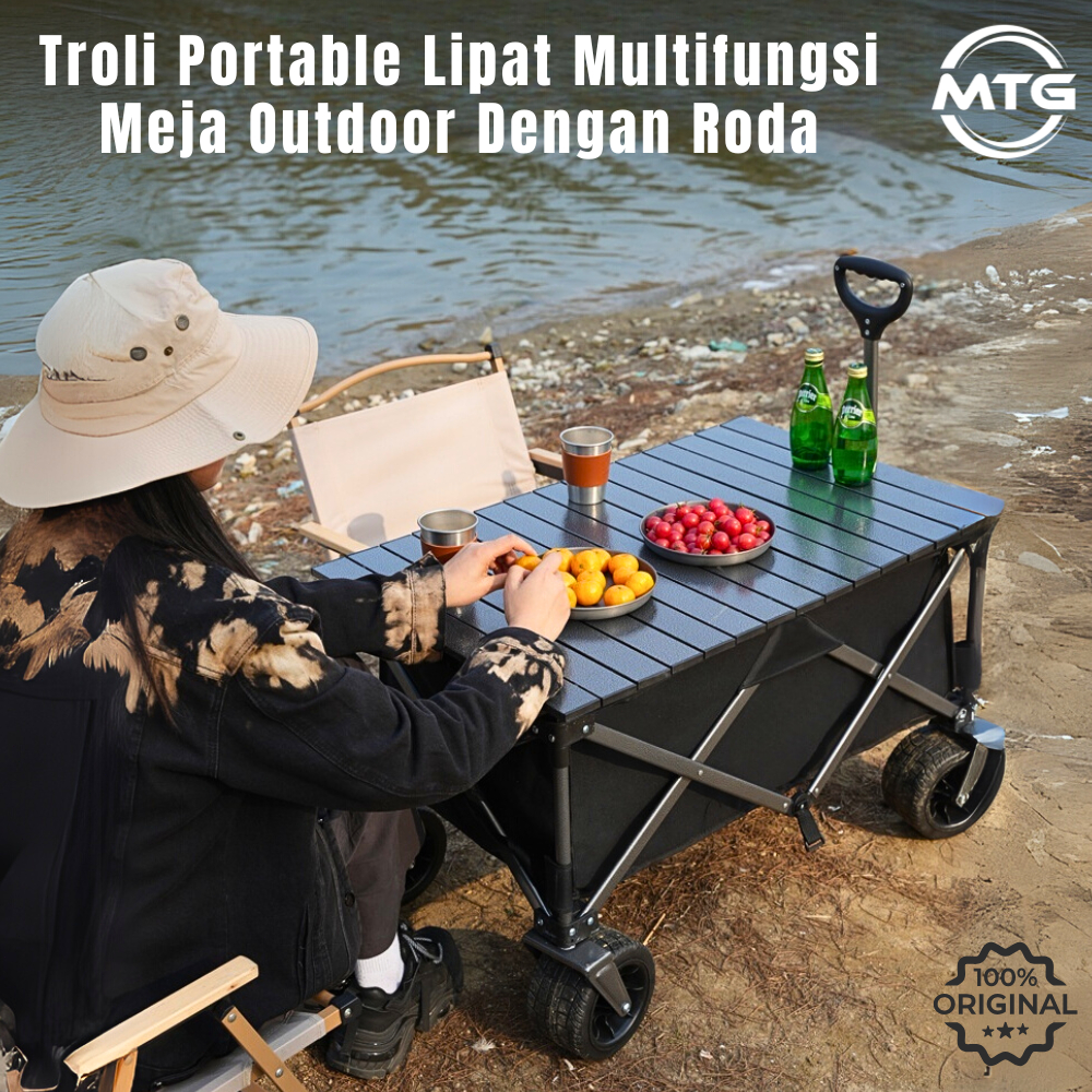 Jual MTG Meja Troli Lipat Multifungsi 5 Inch – Troli Camping Kuat ...