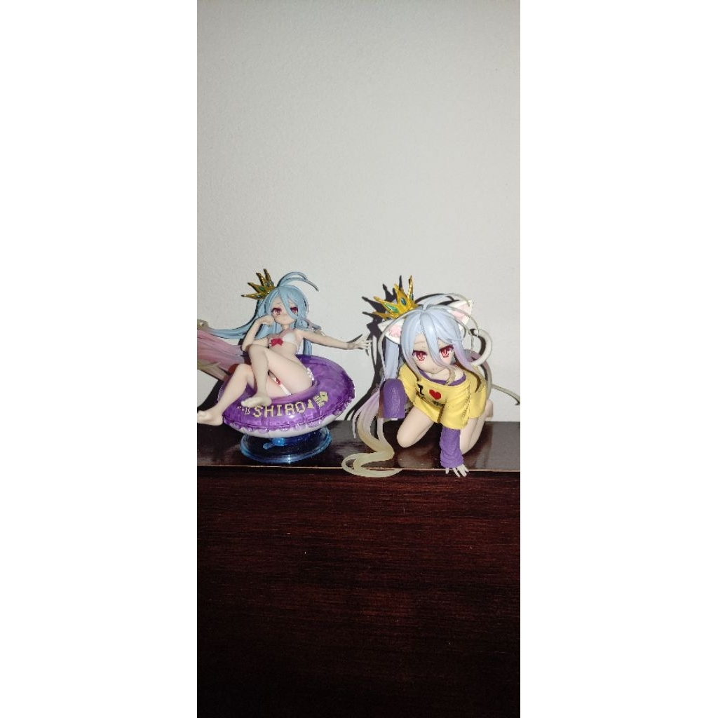 Jual Set of 2 Aqua Float Shiro & Desktop Cute Shiro No Game No Life ...