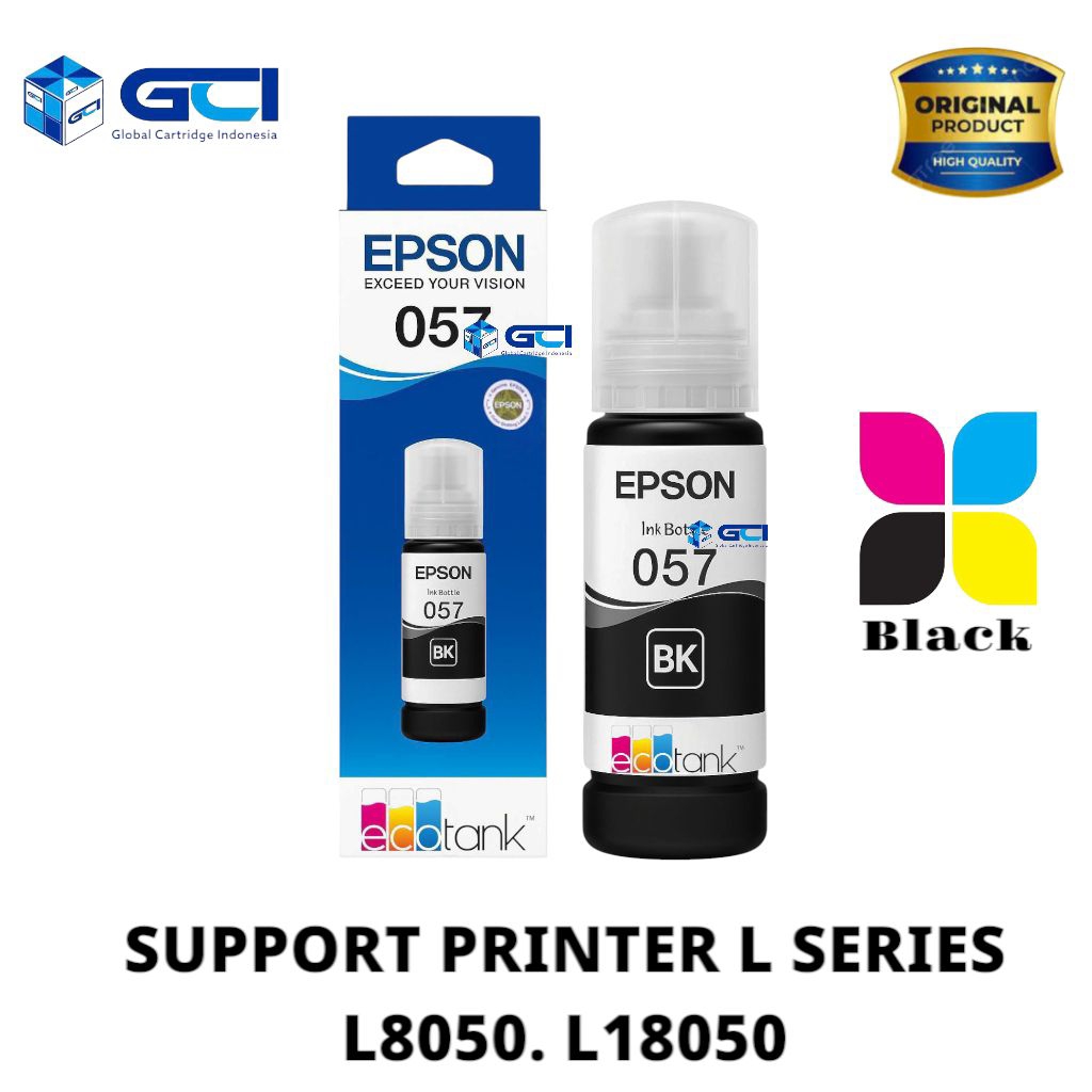 Jual Tinta Printer 057 Tipe Printer L8050 L1850 Original - Black ...