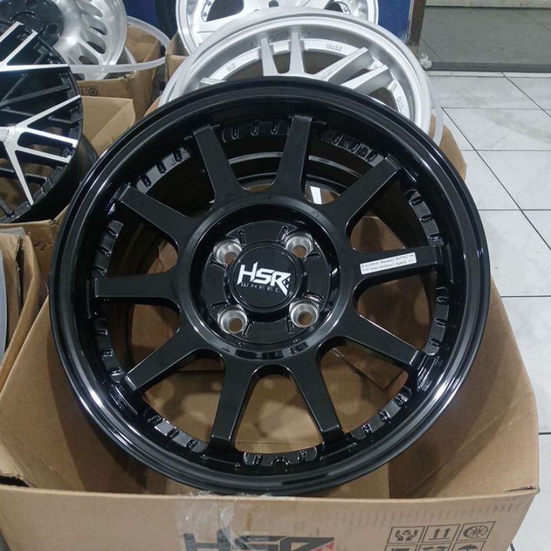 Jual velg racing hsr gymkana r15 h4x100 cocok untuk brio agya ayla calya sigra karimun dll ...