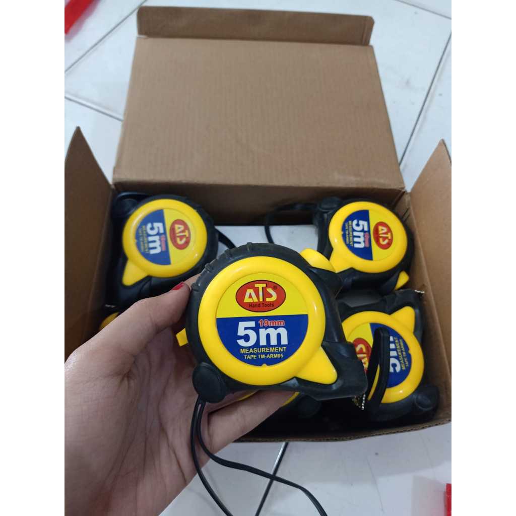 Jual Meteran 5 Meter ATS / Meteran Roll 5 Meter ATS Magnet Autolock ...