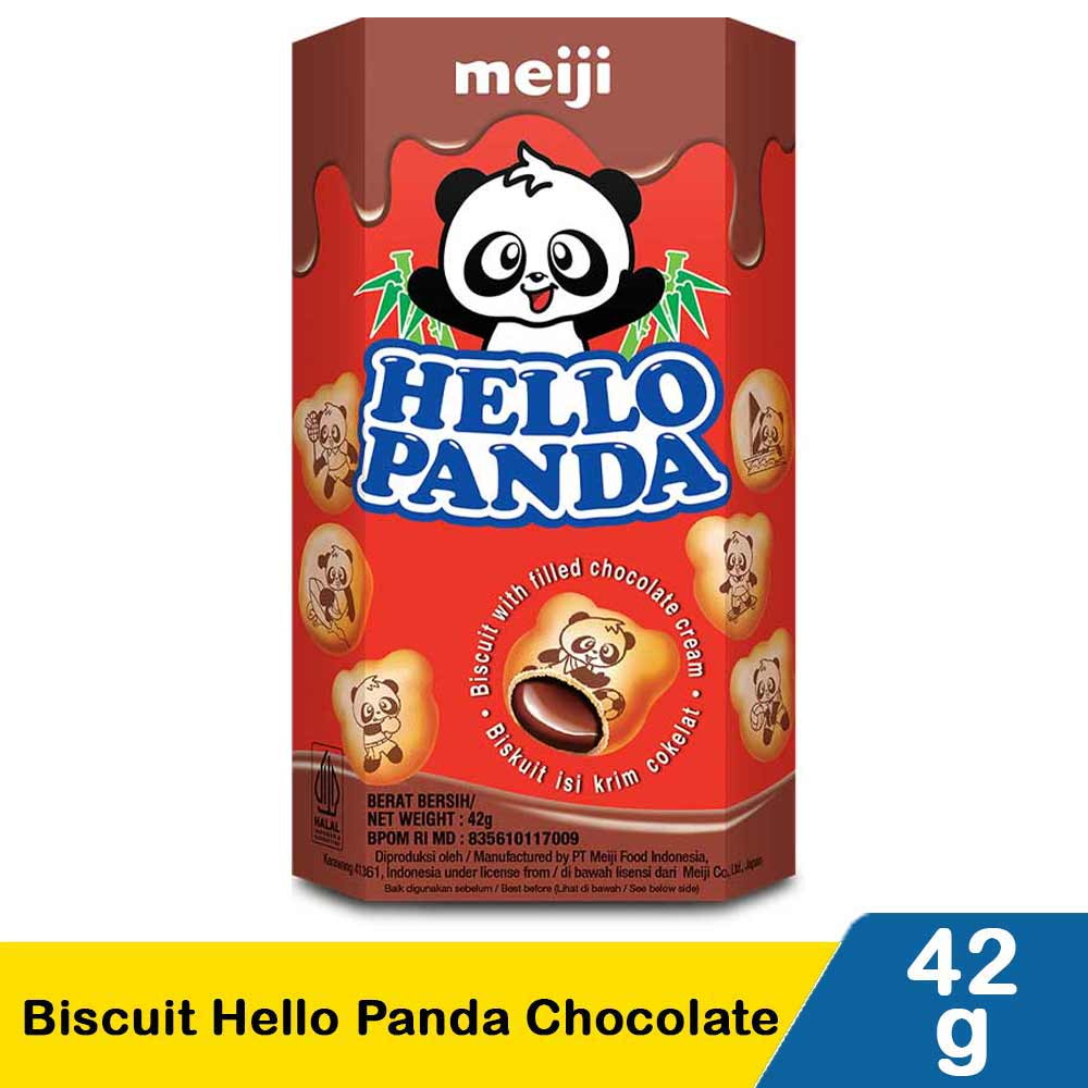 Jual MEIJI BISCUIT HELLO PANDA CHOCOLATE BOX 42g | Shopee Indonesia