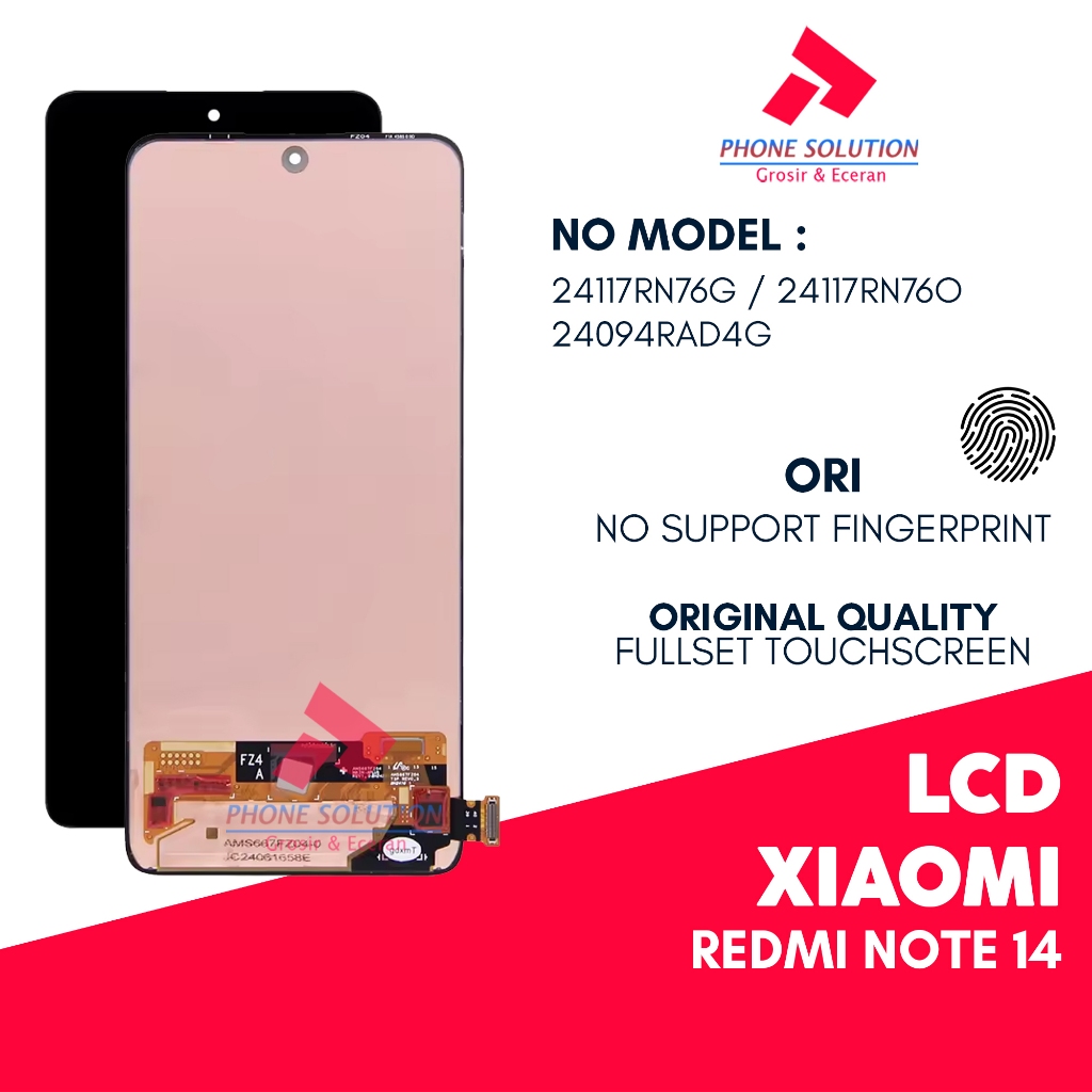 Jual LCD Xiaomi Redmi Note 14 - Finger Print Fullset Touchscreen ...