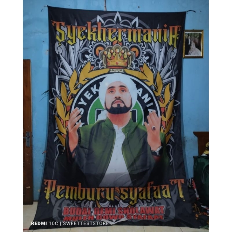 Jual READY STOK + FREE STICKER + BENDERA SYEKHERMANIA FULL PRINTING ...