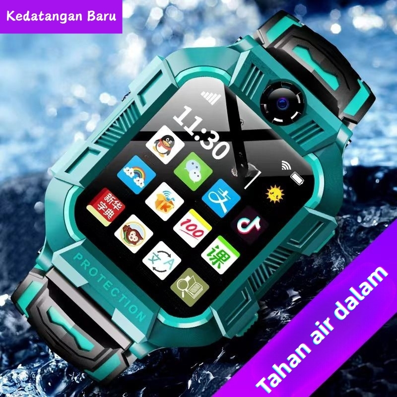 Jual ( CODBaru dan 100% Asli) Jam Tangan Pintar Anak Z6A, Layar Sentuh AMOLED 1,44 Inci, Jam ...