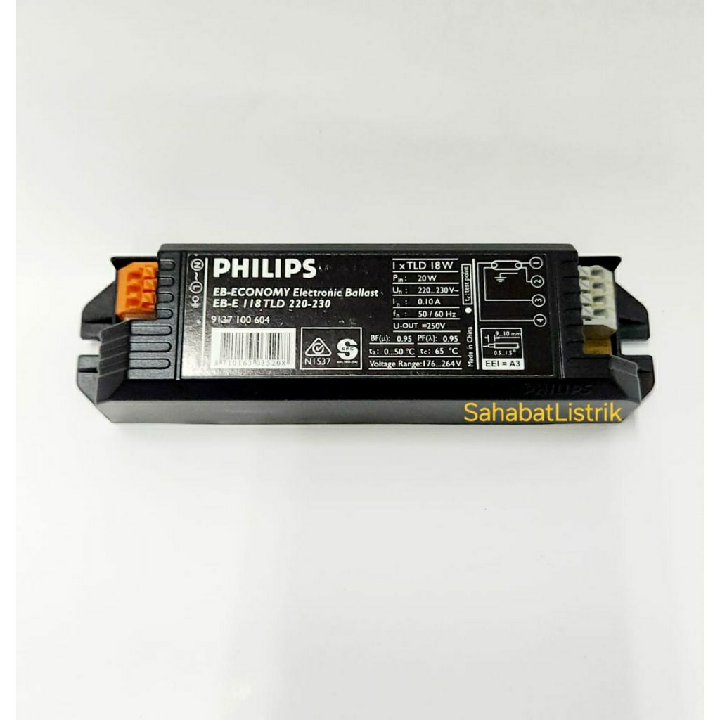 Jual BALLAST ELEKTRONIK / ELECTRONIC BALLAST 18W 18WATT PHILIPS EBE 18 ...