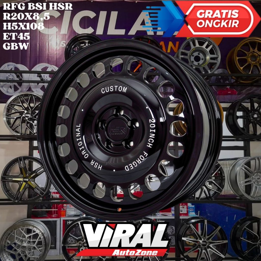 Jual VELG ORIGINAL HSR RFG BSI RING 20 R20 PCD 5X108 UNTUK PELEK MOBIL CHERRY J6 TIGGO 8 OMODA ...