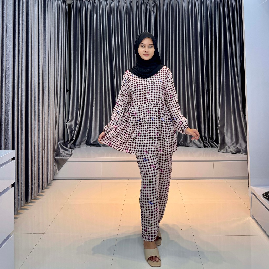 Jual YENIWAFASHION one set bahan rayon LD 110 | Shopee Indonesia