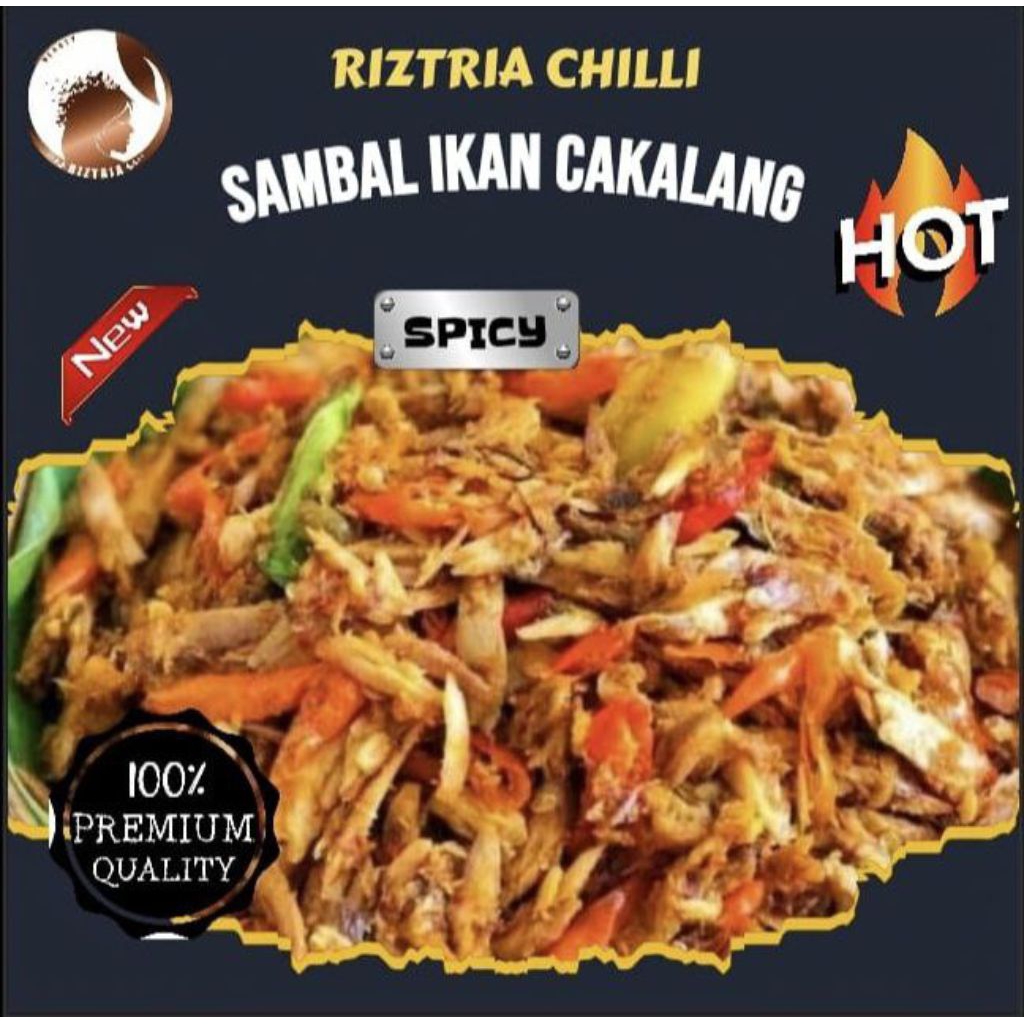 Jual Sambal Ikan Cakalang Xtra Pedas RIZTRIA CHILLI 185 gr | Shopee Indonesia