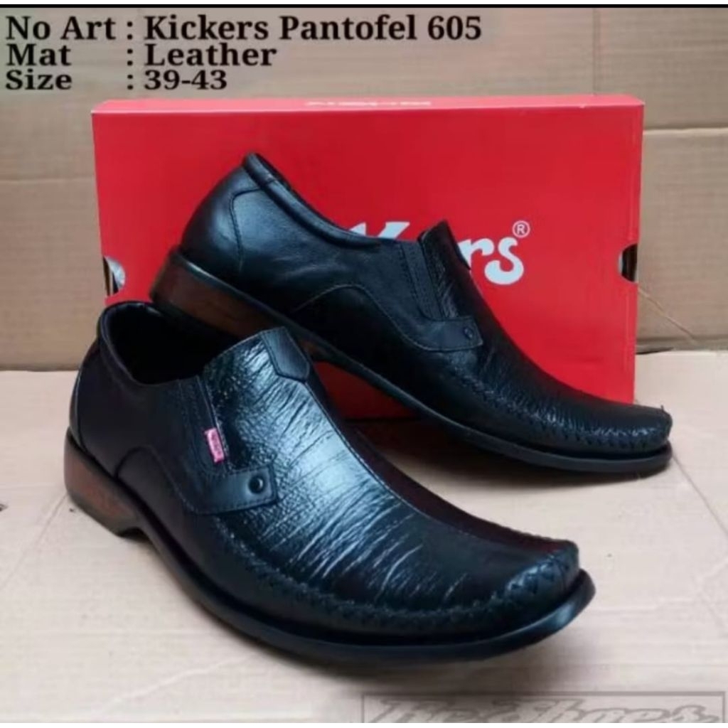 Jual Sepatu Pantofel Pria Kickers Kulit Asli Sepatu Kerja Kantor Dinas ...
