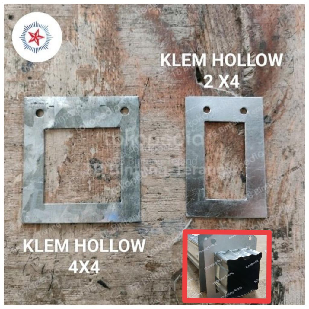 Jual Klem Holo Lubang Plat Galvanis Clamp Hollow | Shopee Indonesia