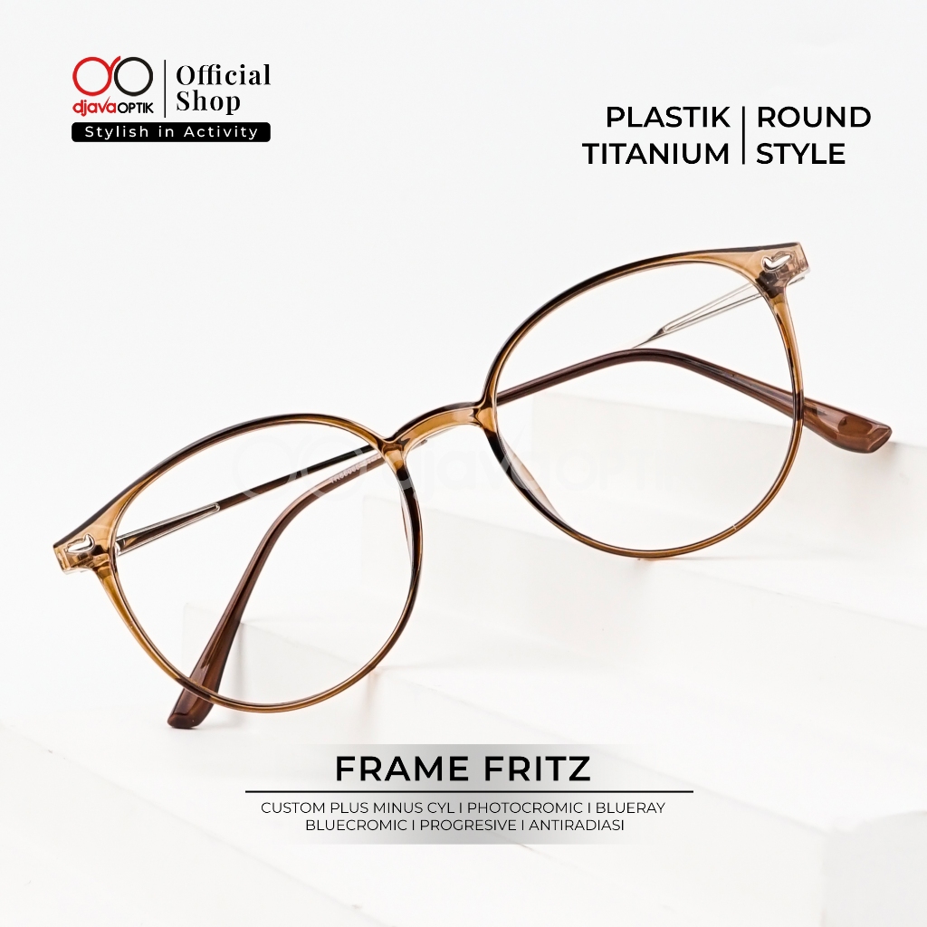 Jual DJAVA OPTIK - Frame Fritz - Kacamata Korea Round Plastik Hijab Style New Arrival | Shopee ...