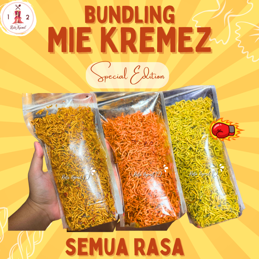Jual Bundling Mie Kremes Daun Jeruk Dapat 3Pcs 230gram | Shopee Indonesia
