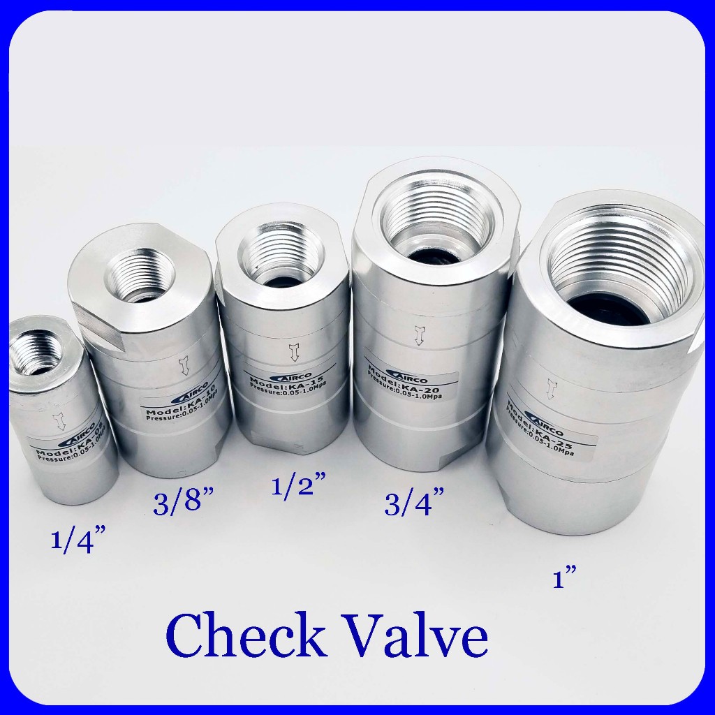 Jual Check Valve Angin, Katup Satu Arah, One Way Valve, KA-25, KA-20 ...