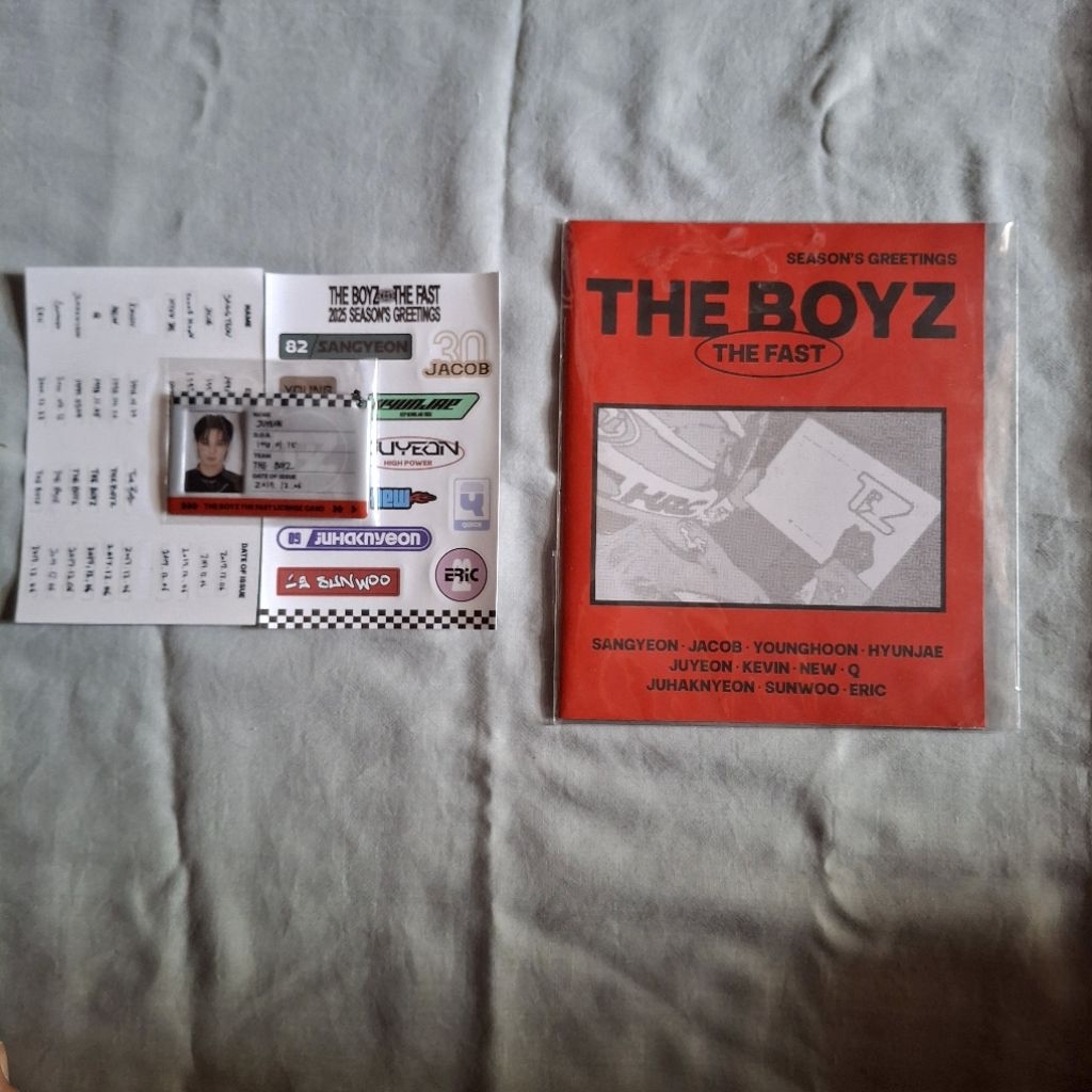 Jual season greeting 2025 the boyz pvc mini holder+sticker+id photo ...