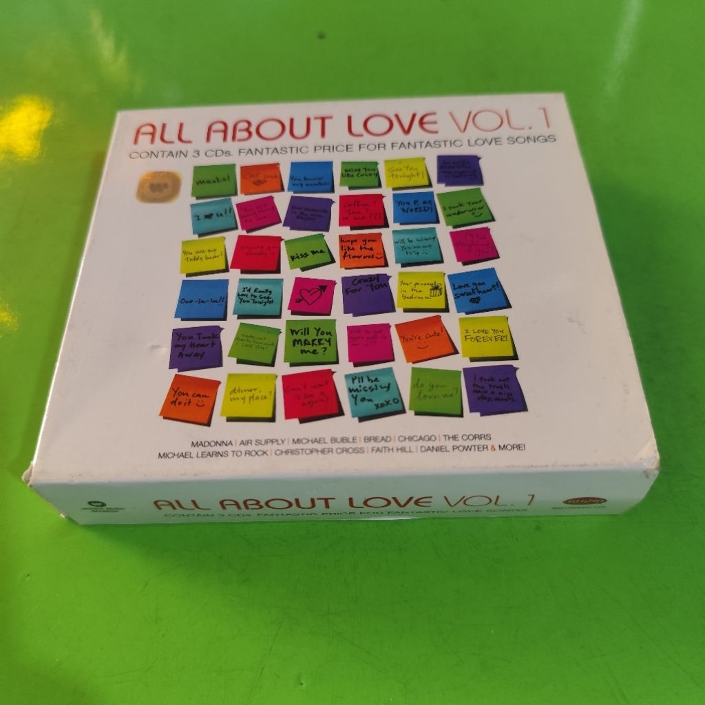 Jual CD Box Set Original ALL ABOUT LOVE Vol 1, isi 3 Disc | Shopee ...