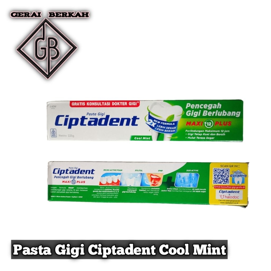 Jual Ciptadent Pasta Gigi Cool Mint 225 Gram | Shopee Indonesia