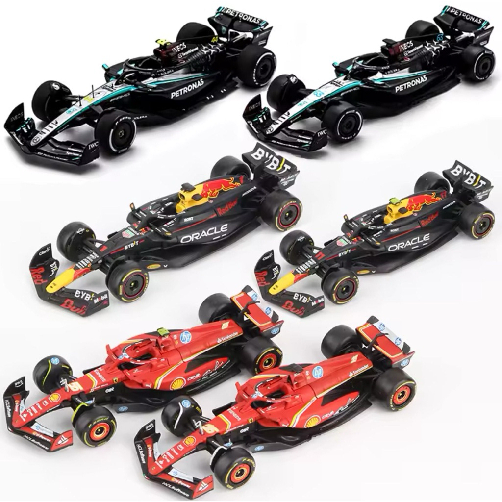 Jual Bburago 1: 43 2024 F1 Ferrari Redbull Mercedes-benze Alpine ...