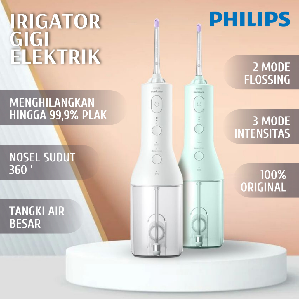 Jual Philips Sonicare Cordless Power Flosser 3000 Oral Irrigator ...