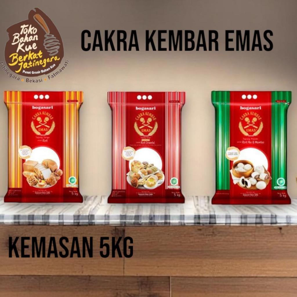 Jual CAKRA KEMBAR EMAS ROTI KEMASAN 5KG / TEPUNG | Shopee Indonesia