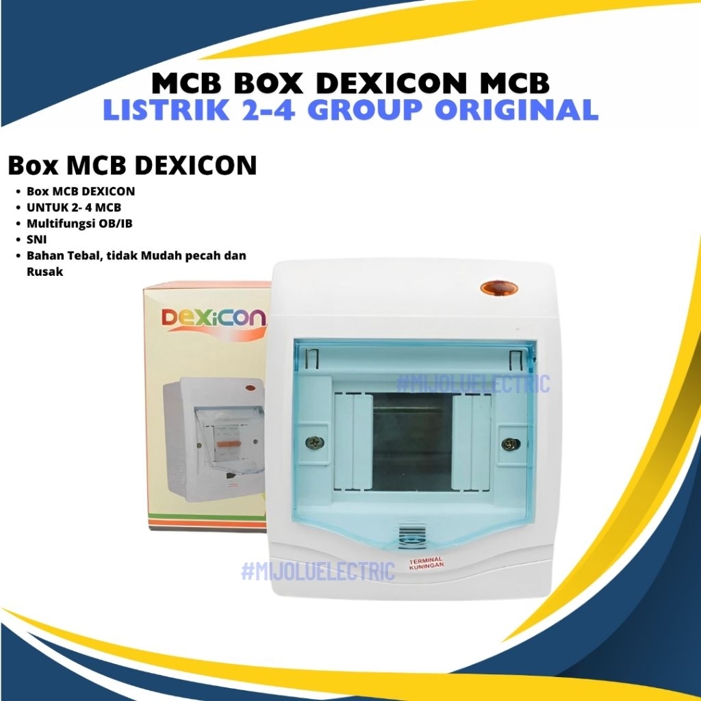 Jual MCB BOX DEXICON MCB LISTRIK 2-4 GROUP ORIGINAL//MCB BOX DEXICON 2 ...