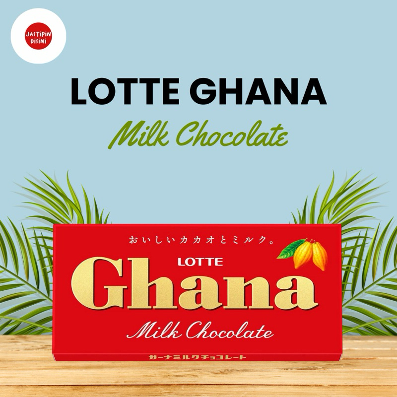 Jual GHANA Milk Chocolate by Lotte | Cokelat Susu Legendaris dari ...