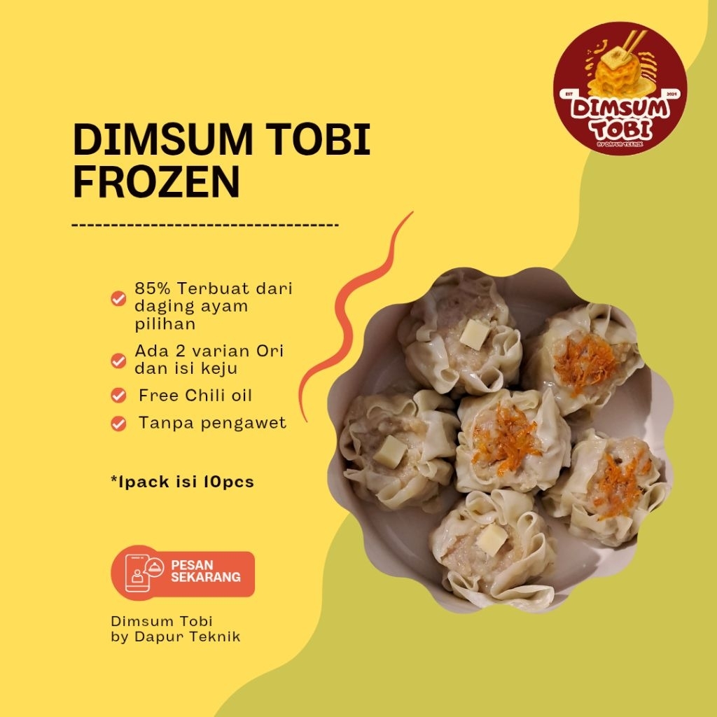 Jual Dimsum PREMIUM| Dimsum Tobi MIX Ori dan isi keju | Shopee Indonesia