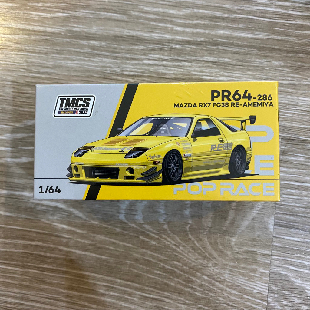 Jual Pop Race 1/64 PR640286 Mazda RX7 FC3S RE-Amemiya Yellow TMCS Exclusive | Shopee Indonesia