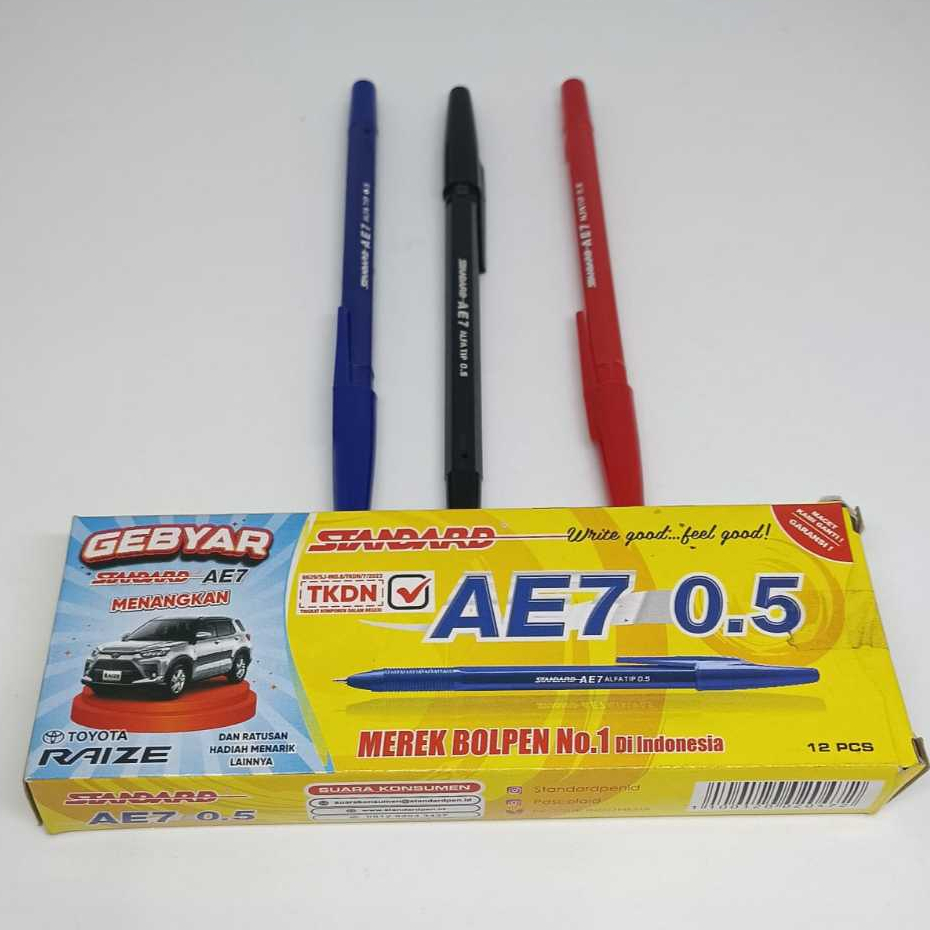 Jual Pulpen Ballpoint Standard AE7 / Pena / Alat Tulis / ATK | Shopee Indonesia