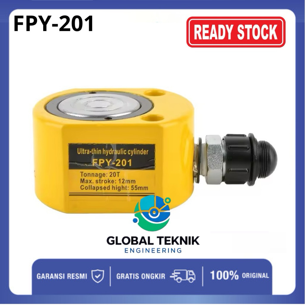 Jual 20 Ton Low Hydraulic Cylinder Jack Silinder Hidrolik Pendek | Shopee Indonesia