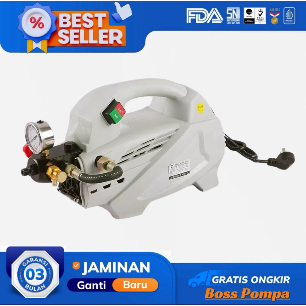 Jual 6 Mpa 60 Bar 420L/H Electric Pressure Test Pump DC-360B-6MPA ...