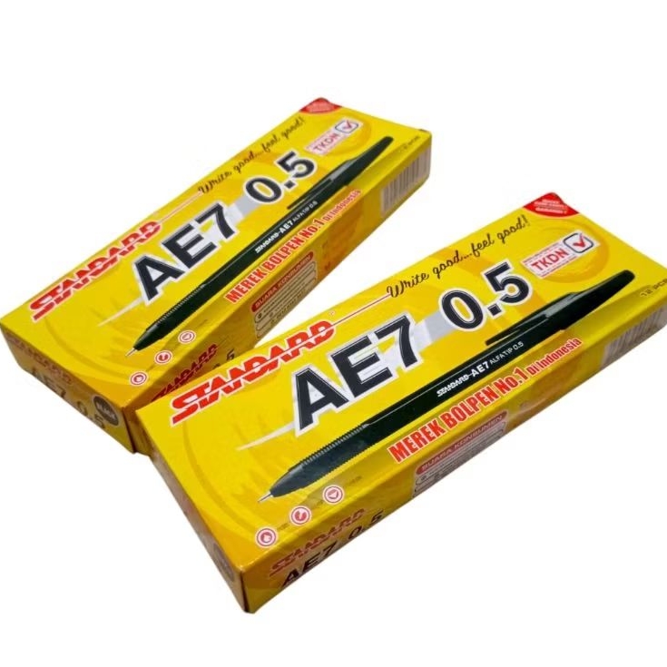 Jual PULPEN STANDAR AE 7 0.5 BLACK 1 PAK ISI 12PCS | Shopee Indonesia