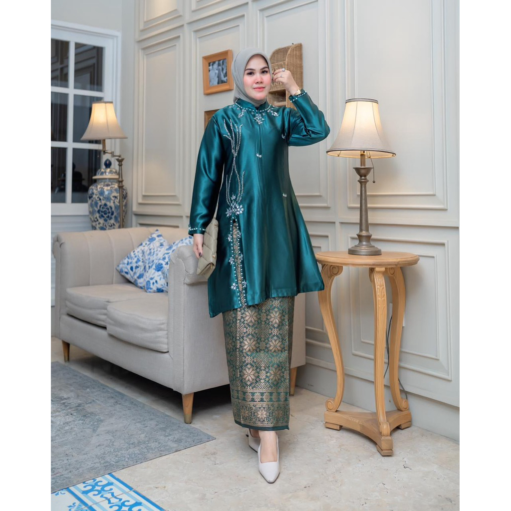 Jual COD SET KEBAYA SITI NURBAYA BAJU KURUNG BAHAN BRIDAL PREMIUM MEWAH|SET KEBAYA MODERN ...