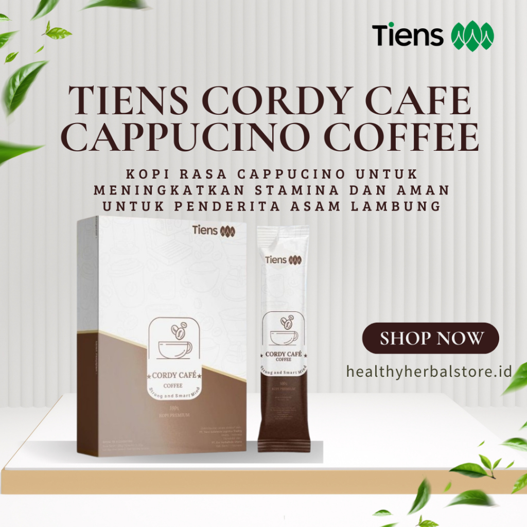 Jual Tiens Cordy Cafe Cappucino Coffe - Kopi Rasa Cappucino Nikmat ...