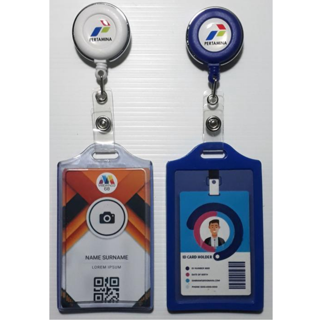 Jual PAKET LENGKAP ID CARD 2 sisi + CARD HOLDER + YOYO BERLOGO | Shopee ...