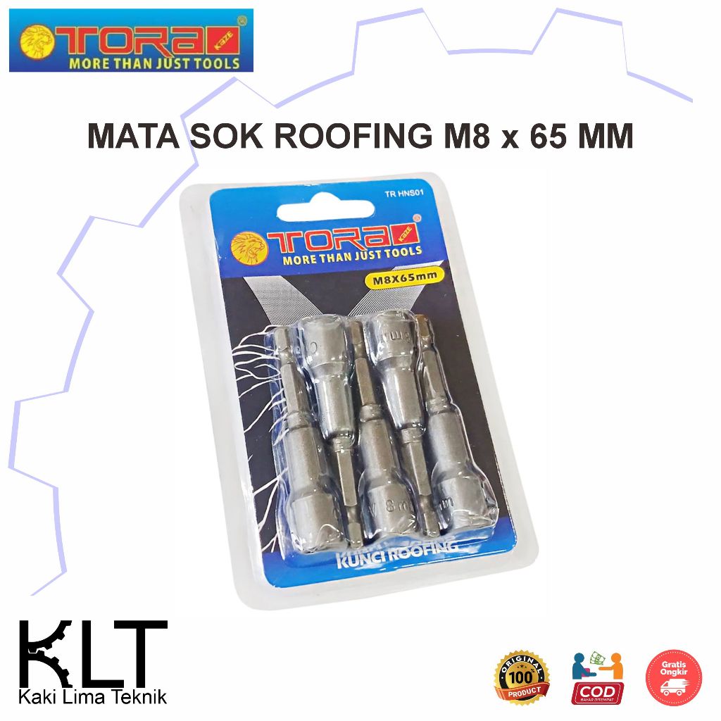 Jual mata sok roofing magnetic hex nut kunci baut drilling sok magnet magnetic sock M8 x 65 mm ...