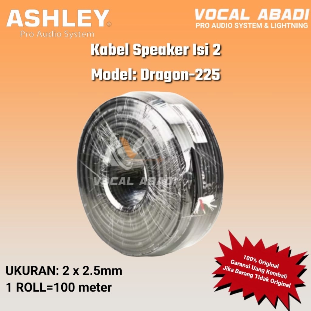 Jual KABEL SPEAKER ASHLEY DRAGON-225 | Shopee Indonesia