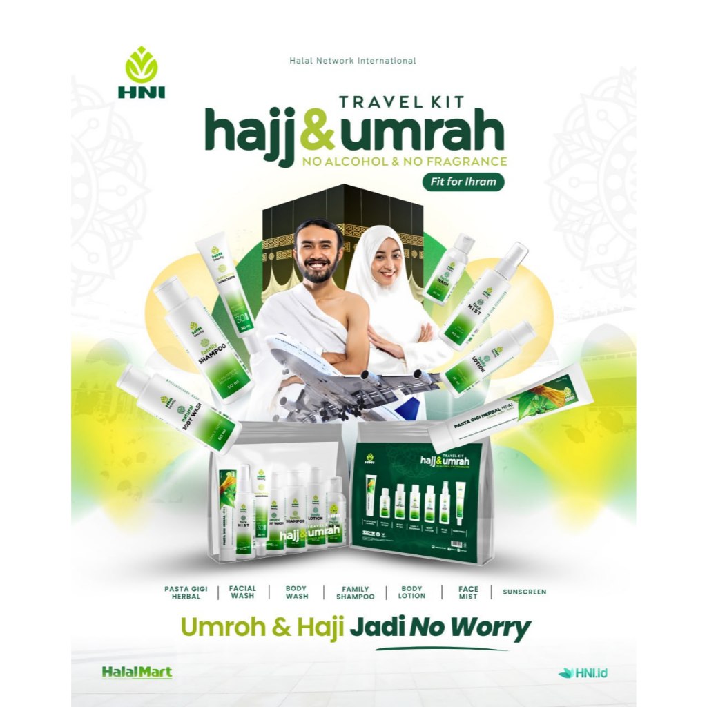 Jual Paket Set Traveling HNI HPAI, Travel Kit Hajj & Umroh - Pasta Gigi ...
