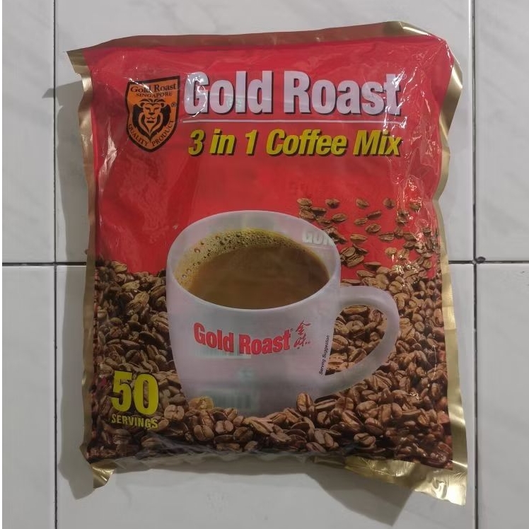 Jual 50 sachets kopi Gold Roast 3 in 1 coffee mix kopi sachet Singapore ...