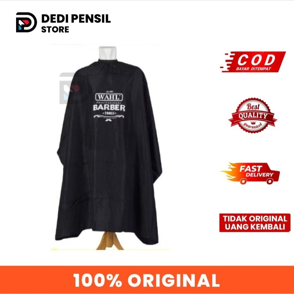 Jual (BISA COD) Kip Barbershop Kep Cukur Rambut Cutting Cape Jubah ...