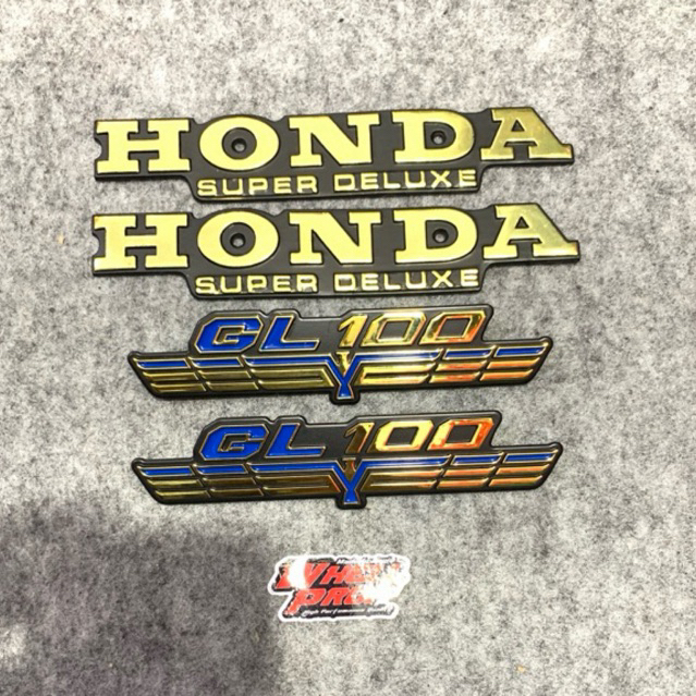 Jual EMBLEM TANGKI GL100 GL 125 SET TEPONG GARUDA IMPORT WHELLPROF ...