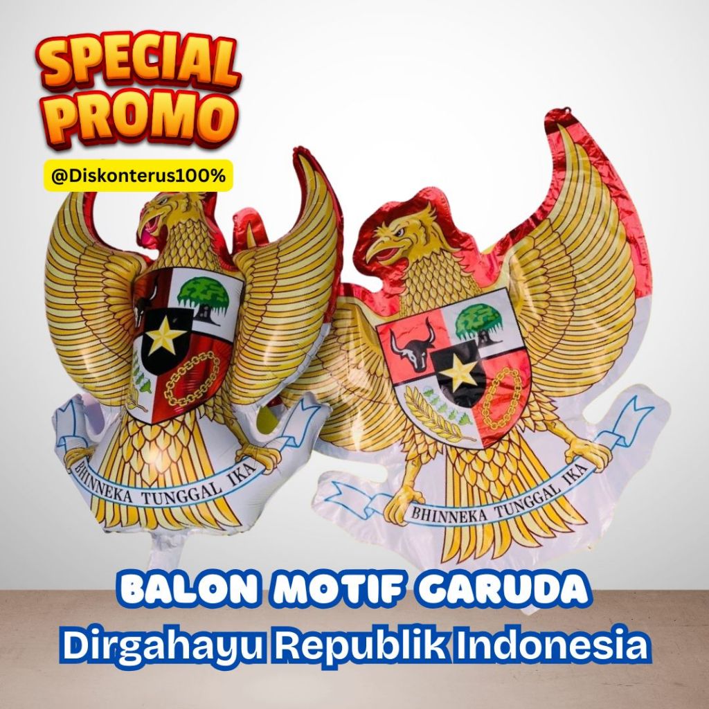 Jual Balon Foil Bentuk Garuda Pancasila Big Size Merah Putih Balon 17 ...