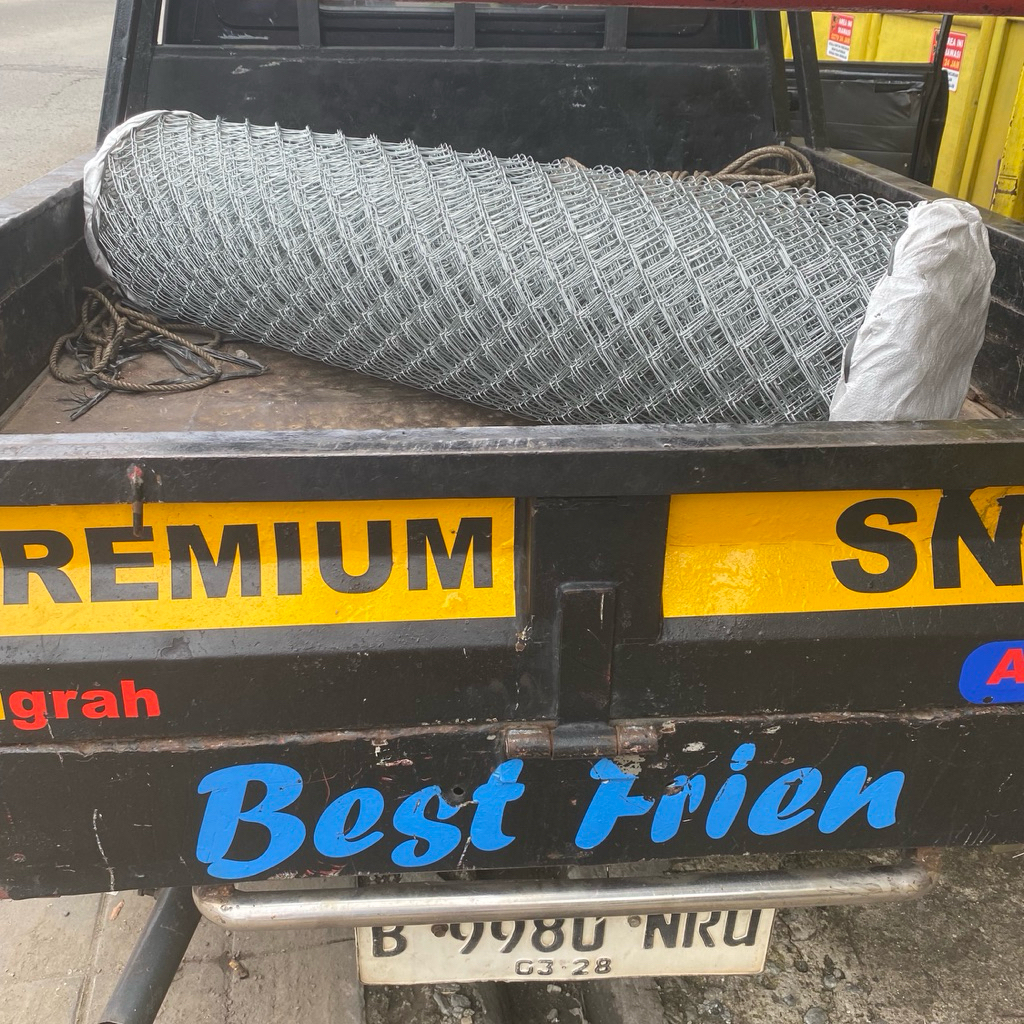 Jual kawat harmonika galvanis 2mm UK 1m x 20m spasi 5x5 | Shopee Indonesia