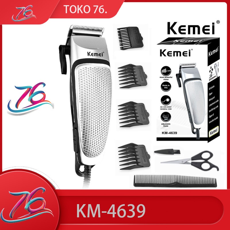Jual Mesin Cukur Rambut Listrik Kabel Kemei Elektrik Hair Clipper Alat Pangkas Rambut Barbershop ...