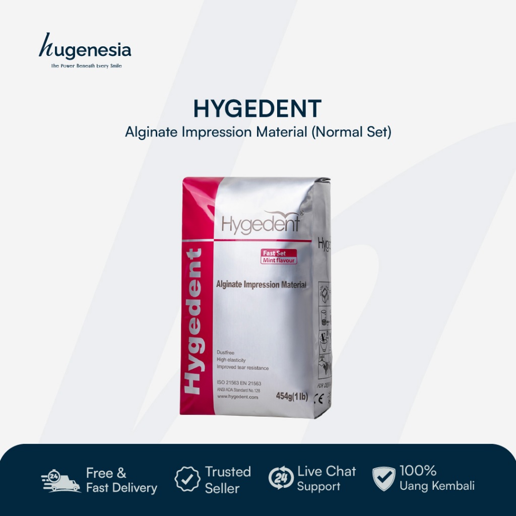 Jual Hugenesia – Bahan Cetak Gigi Hygedent 454gr | Alginate Dental Normal Set | Shopee Indonesia