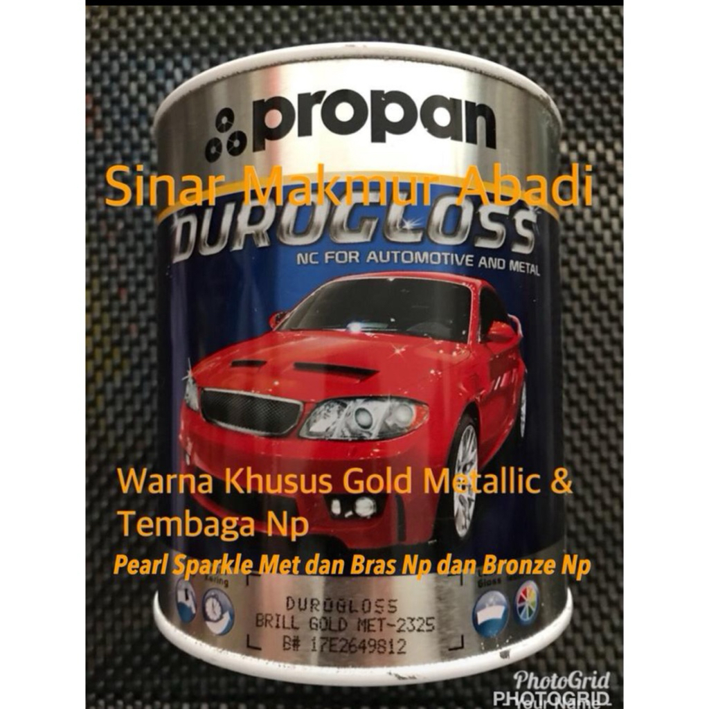 Jual Cat Duco/Cat Mobil/Propan NC DUROGLOSS WARNA KHUSUS ( * ) | Shopee ...