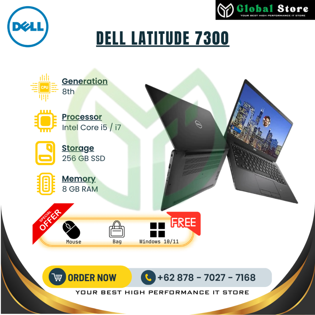 Jual [Ready] DELL Latitude 7300 | RAM 8/256GB | Core i5 - i7 | Gen 8th ...