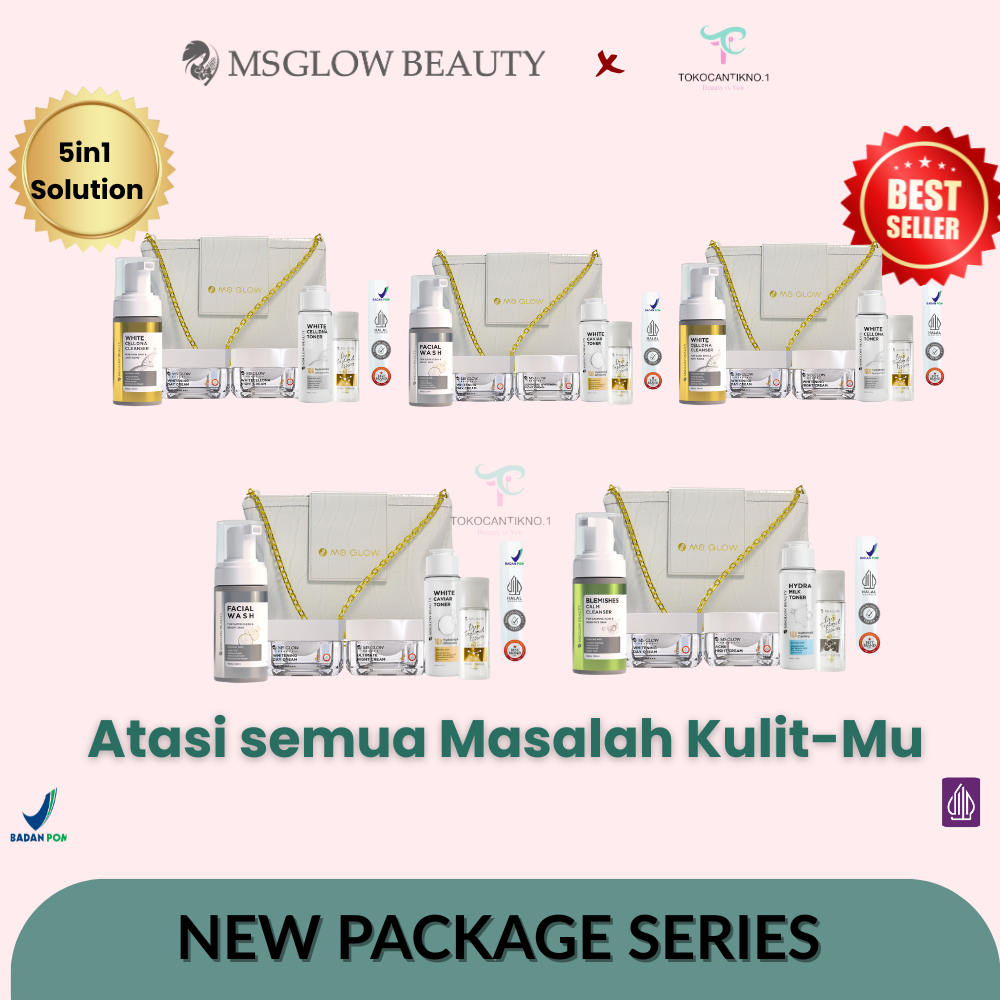 Jual PAKET WAJAH MS GLOW SERIES (BARCODE AKTIF) | Shopee Indonesia