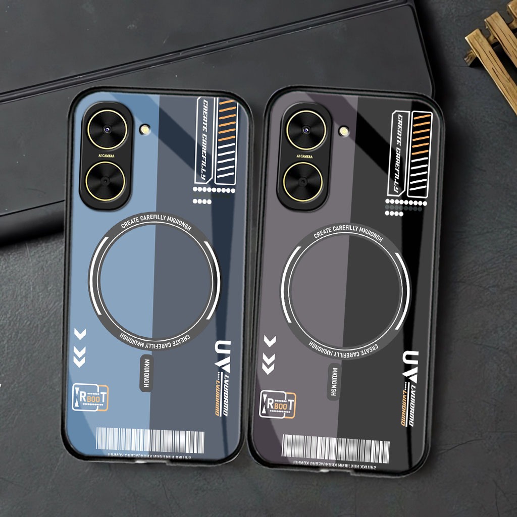 Jual Softcase Glass Kaca Xiaomi Poco C71 Terbaru [M229] Mirror Case ...