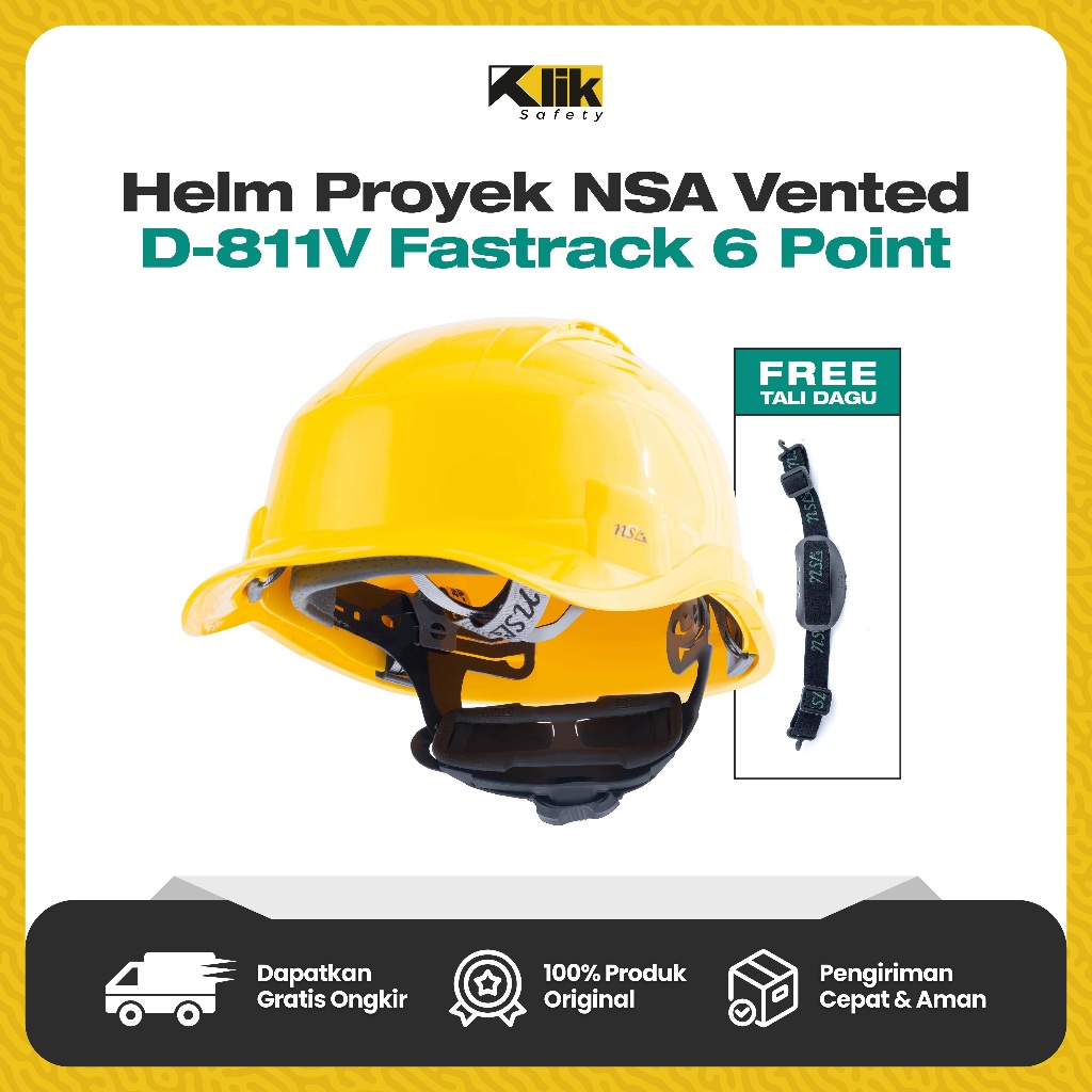 Jual NSA Helm Topi Proyek Ventilasi Inner Fastrac Putar SNI Original ...